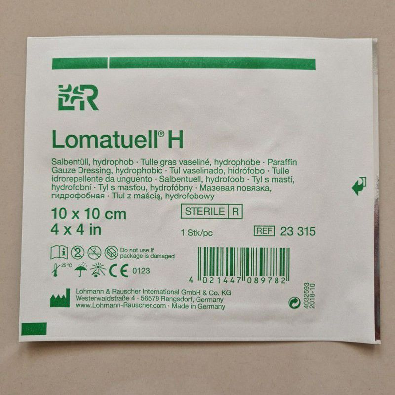 Lomatuell H 10 cm x 10 cm / Lomatulle / Lomatul 10X10 / Lomatull