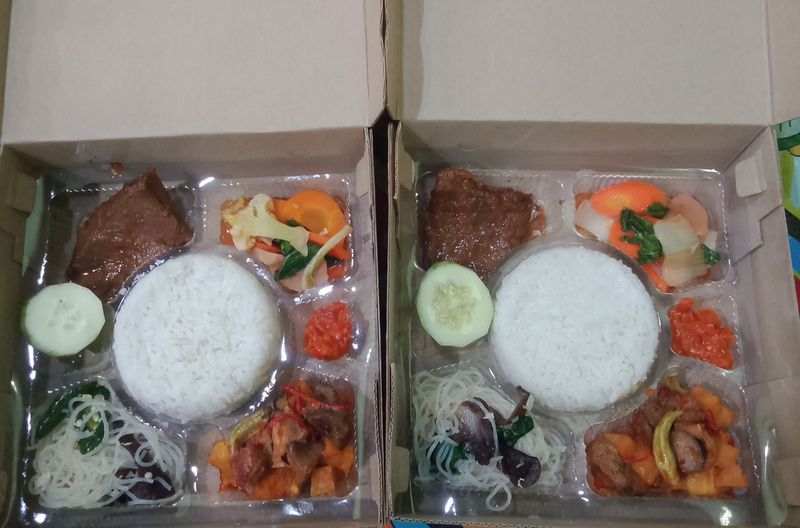 Nasi kotak Wr.@yam cocoh