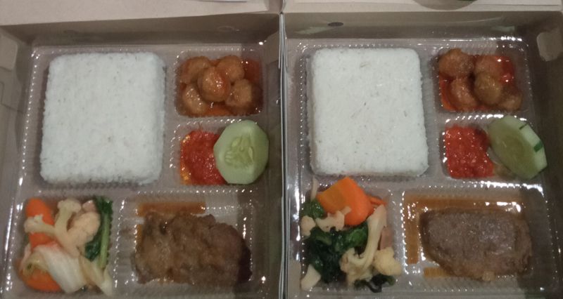 nasi kotak Wr.@yam cocoh