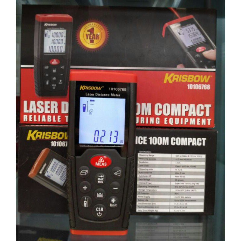 Distometer laser 100M Krisbow