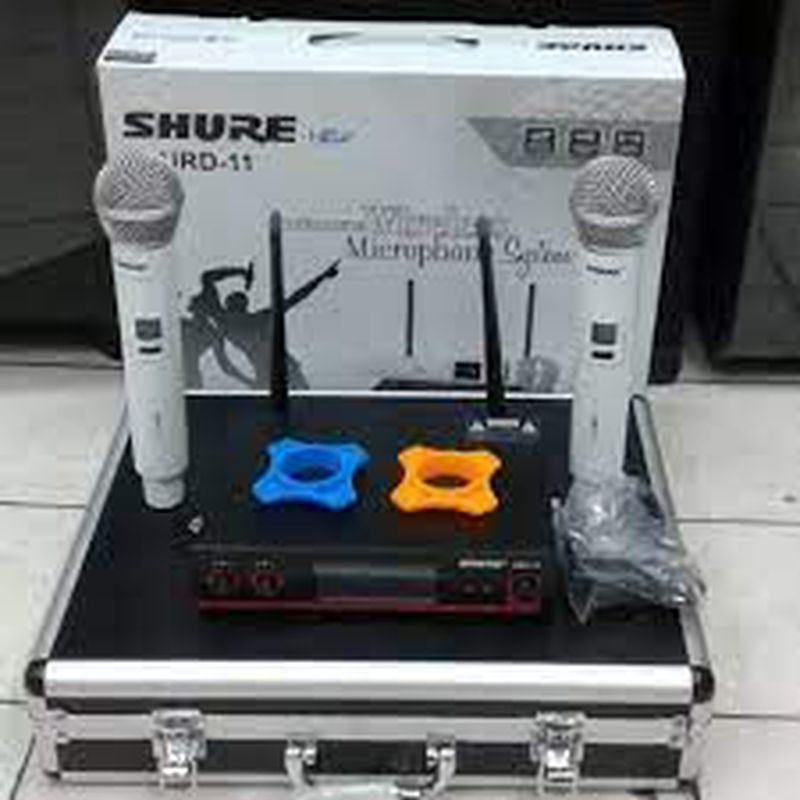 MIC WIRELESS SHURE URD11PUTIH PLUS HARDCASE MIC WIRELESS SHURE URD 11 PUTIH PLUS KOPER