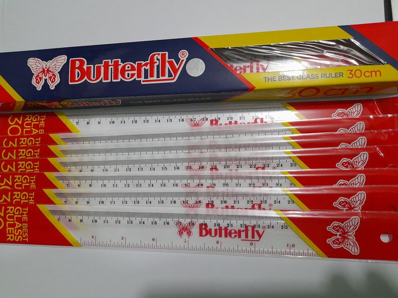Penggaris Mika 30 cm Butterfly