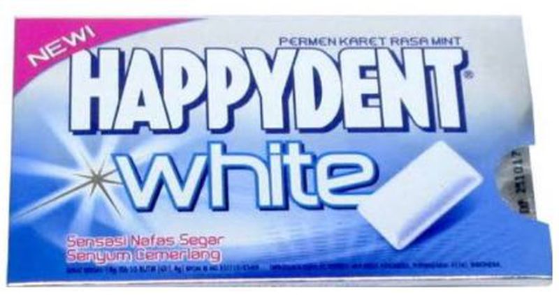 Happydent White - 1 kotak isi 10 butir