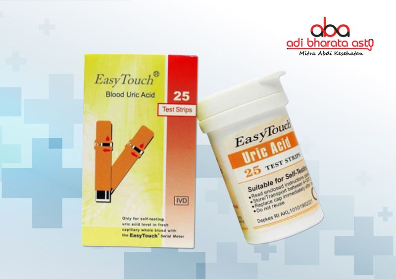 Easy Touch Blood Uric Acid Test Strip isi 25 Pcs
