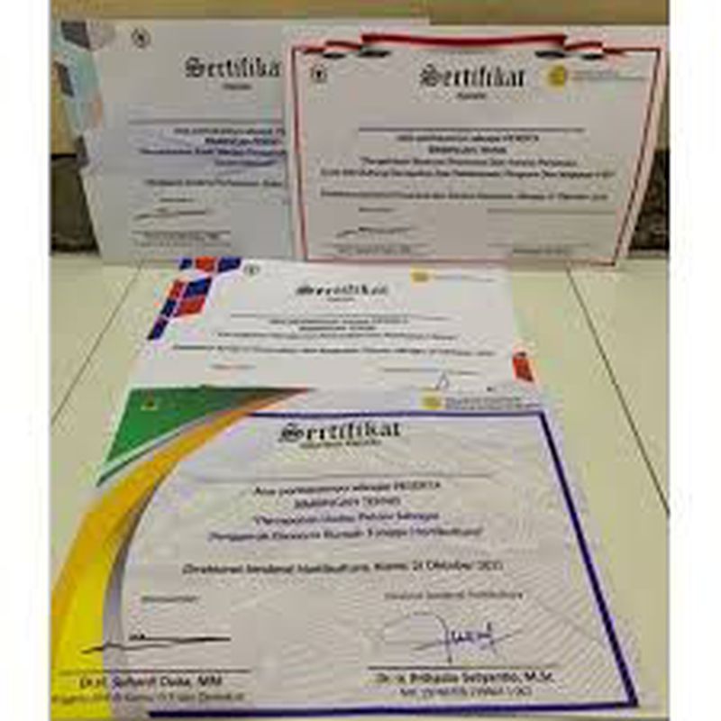 Cetak Sertifikat - Premium