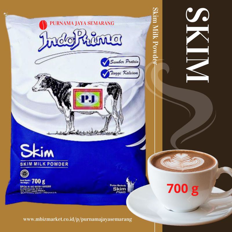 Susu IndoPrima Skim Milk 700g, 1 Karton isi 12pcs