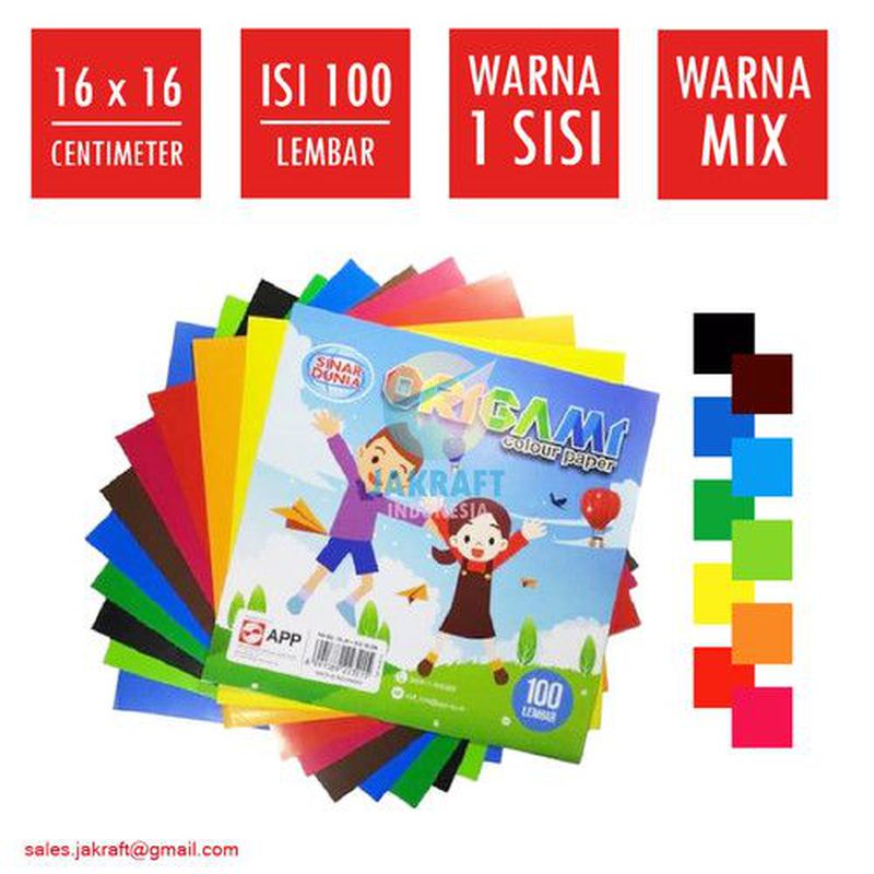 Kertas Origami ukuran 16x16
