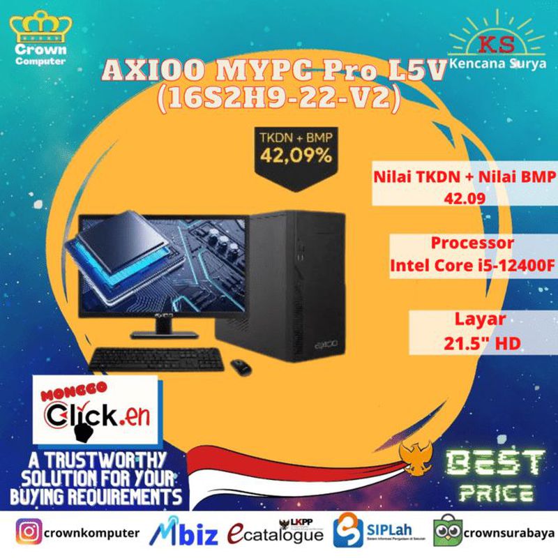 AXIOO MYPC Pro L5V (16S2H9-22-V2)