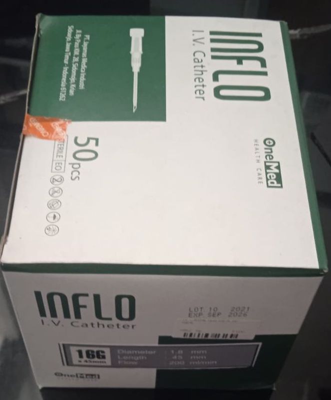 INFLO IV CATHETER 16G