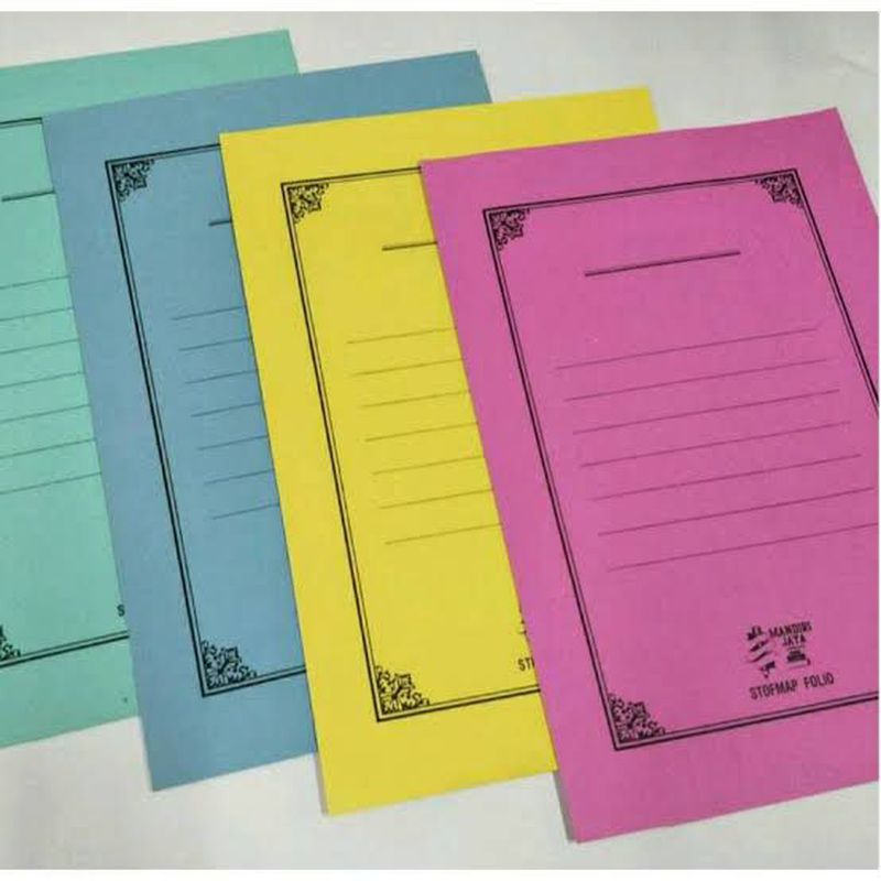 Map kertas biasa - Biru Tua