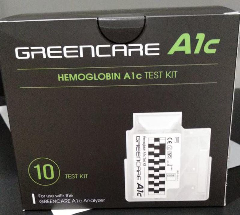 HBA1C TEST CARTRIDGE GREEN CARE