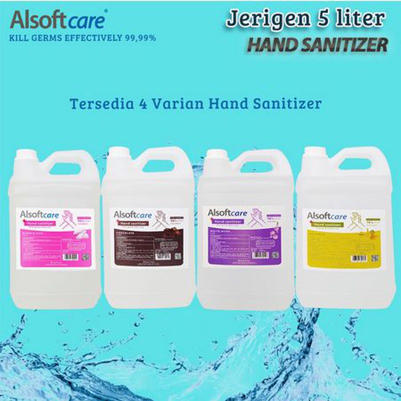 Alsoftcare Hand Sanitizer Antiseptik Tangan alkohol 70% Refill 5 Liter ...