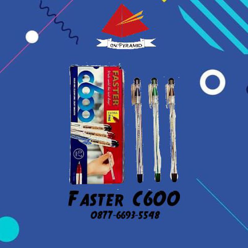 Ballpoint Faster C600 - Hitam