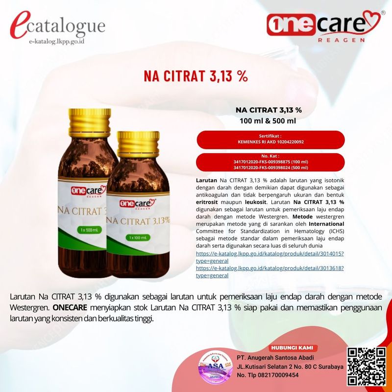 Na CITRAT 3,13 % - 500 Ml