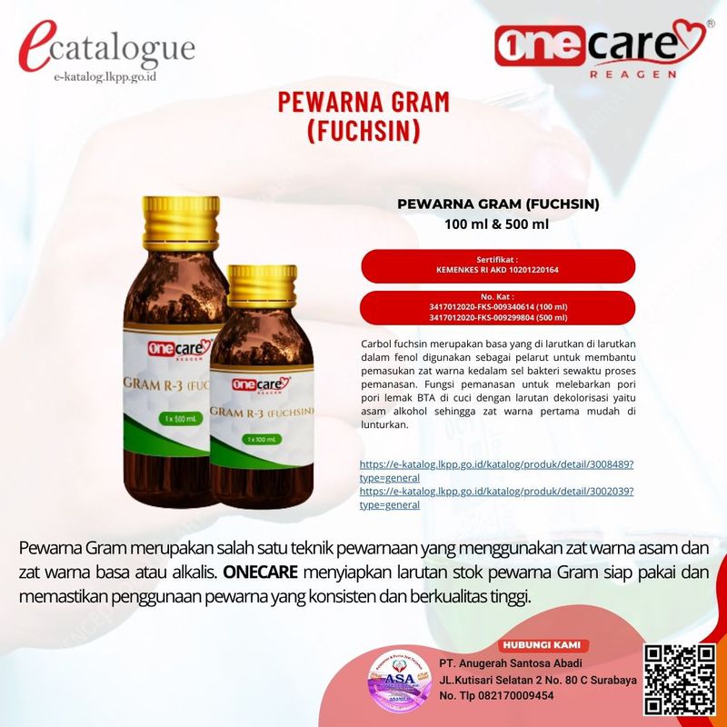 PEWARNA GRAM (FUCHSIN) - 500 Ml