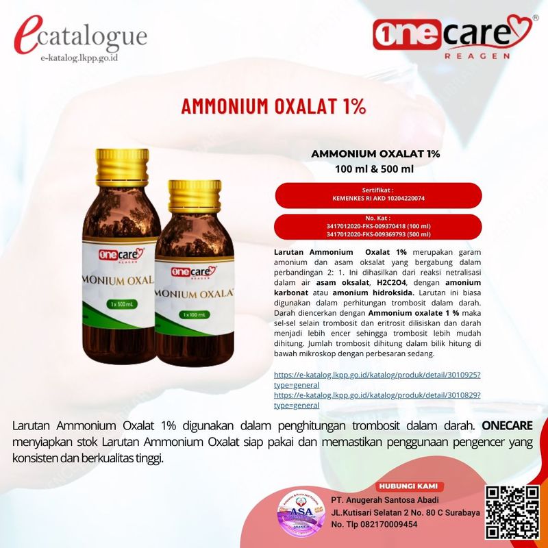 AMMONIUM OXALAT 1% - 500 Ml