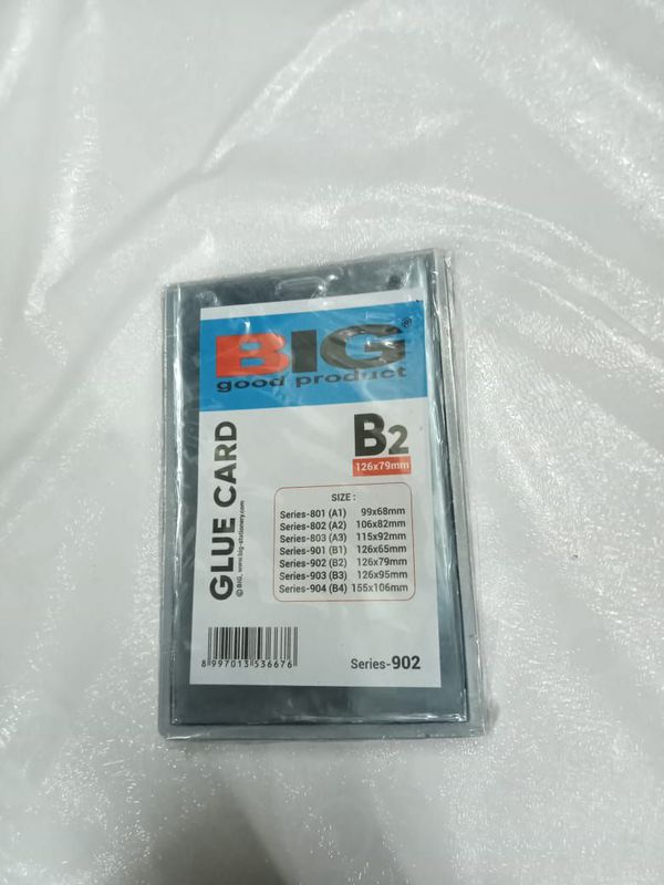 D Card Mika Big B2 126mm x 79mm (Name Tag / Glue Card / Card Holder) dan Tali Gantungan