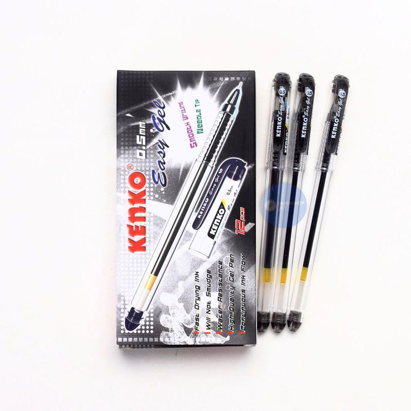 Pulpen Easy Gel Pen 0.5 mm Hitam