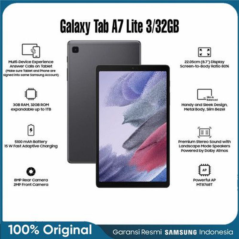 SAMSUNG GALAXY TAB A7 LITE T225 RAM 3/32 GB