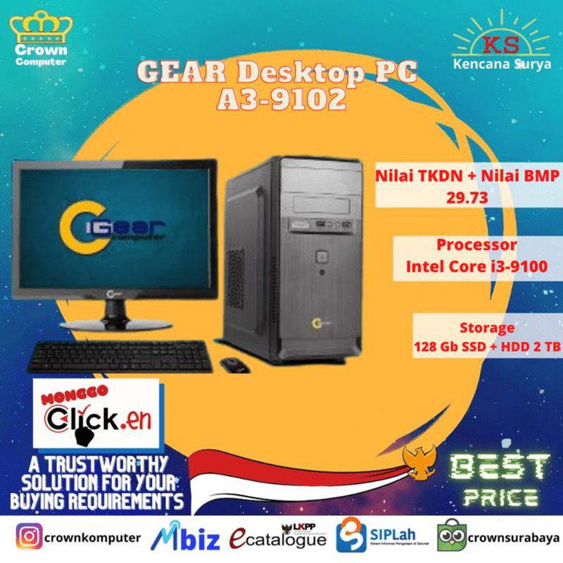 GEAR Desktop PC A3-9102