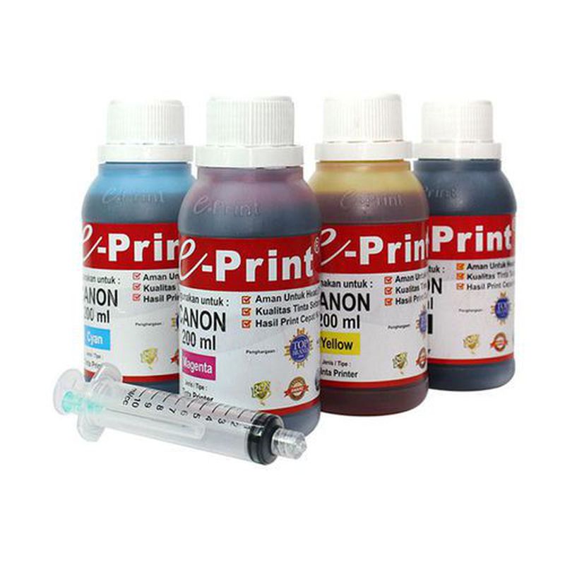 Tinta eprint Canon 200ml BK CMYK - Hitam