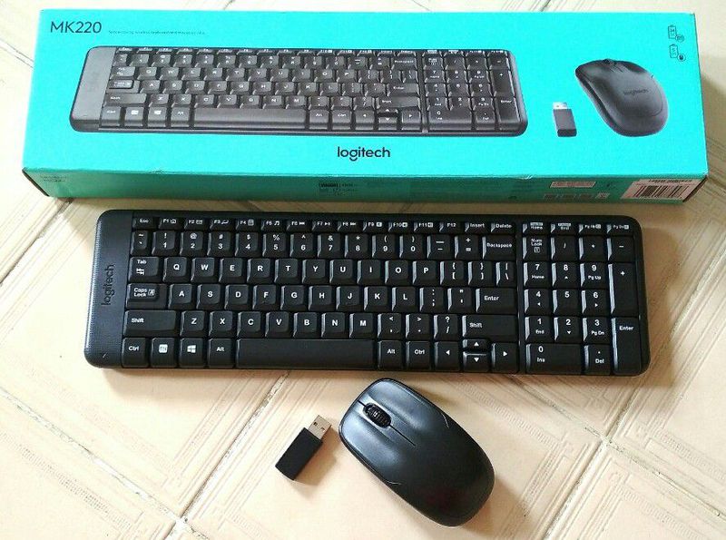 Mouse Keyboard Wireless Logitech MK220