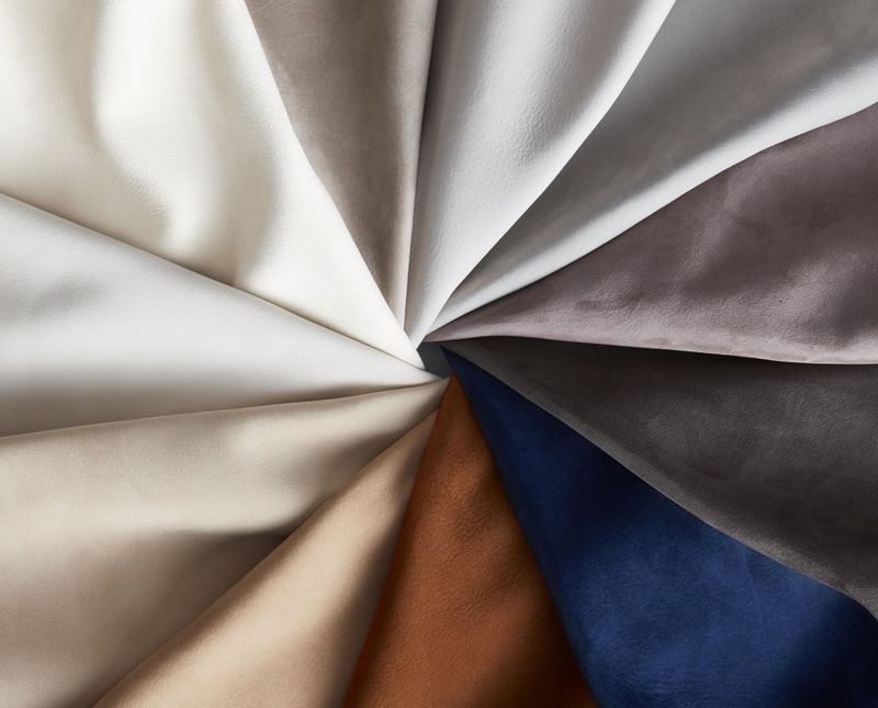 Kulit sapi samak suede lembaran - Cokelat Muda