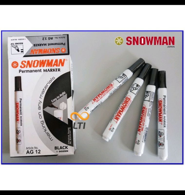 Spidol snowman permanent AG 12