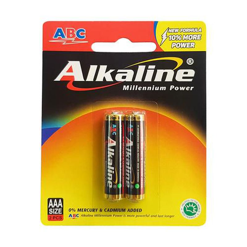 Batu baterai ABC Alkaline AAA isi 2