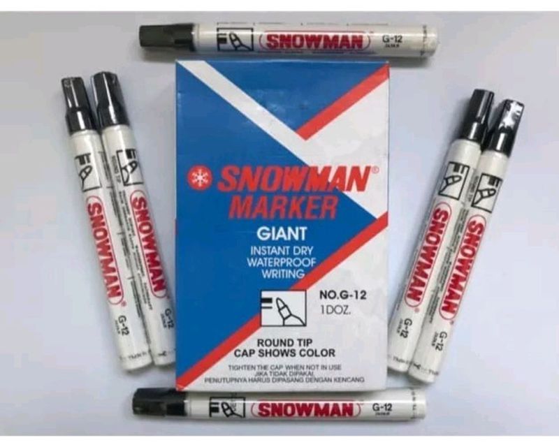 Spidol snowman permanent G-12