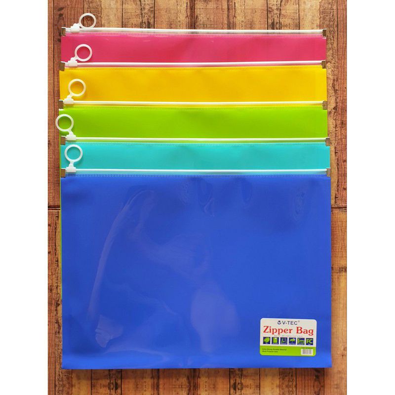 Zipper Bag V Tec Folio Map Plastik Ziplock Zb 8005 Fc F4 Kedap Air