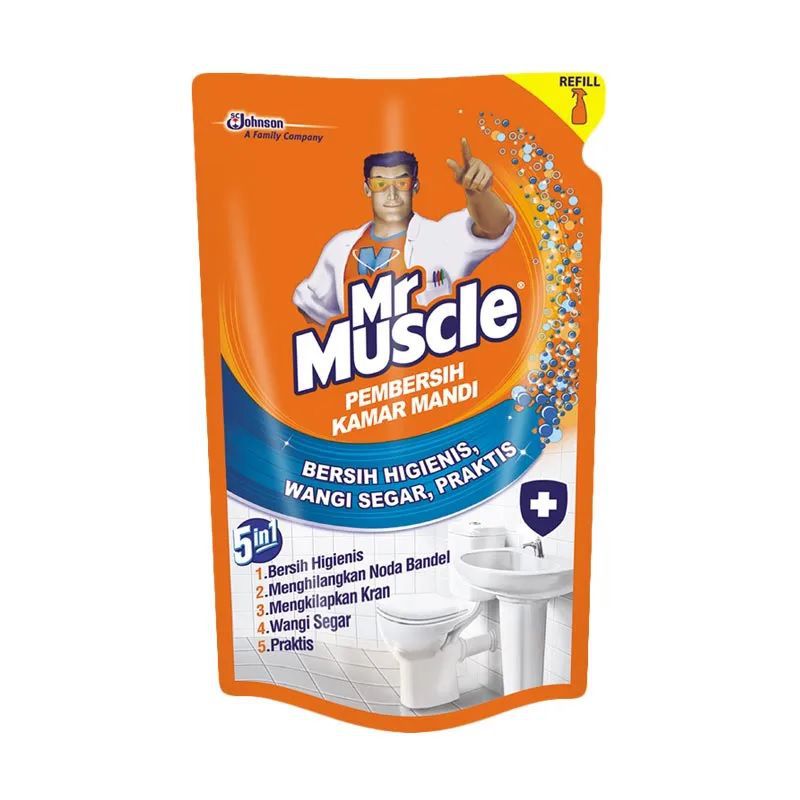 MR MUSCLE Pembersih Kamar Mandi Refill 500 ml