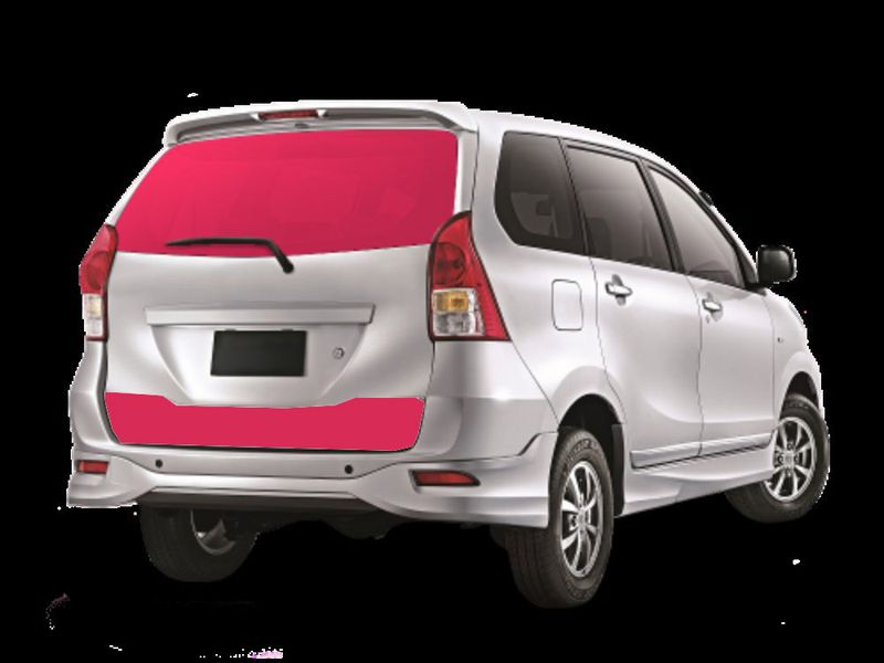 Iklan di Mobil Gocar Gojek - Rear Window + Stripe