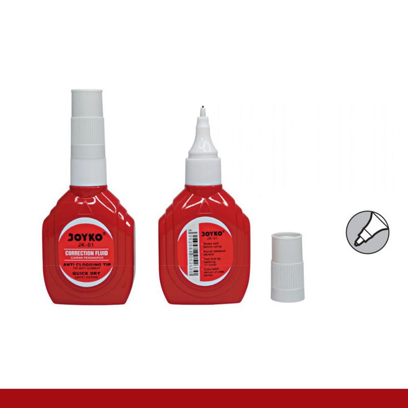 correction tape tipe x Joyko Correction Fluid JK-01 tip x