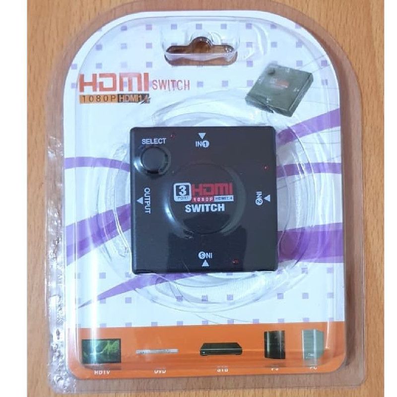 HDMI SWITCH 3 PORT MODEL KOTAK (3 INPUT 1 OUTPUT) / HDMI SWITCHER
