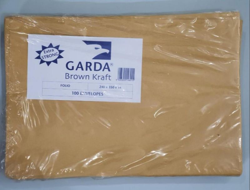 Amplop Coklat Folio 240 x 350 mm GARDA ( 1 Pack isi 100 lembar )