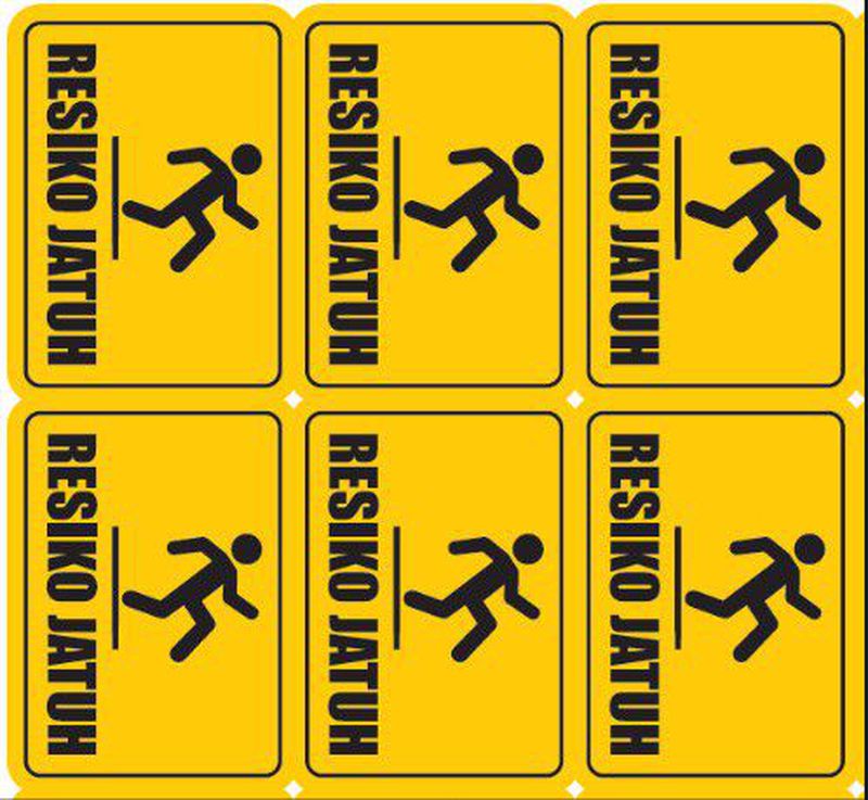 Stiker Resiko Jatuh