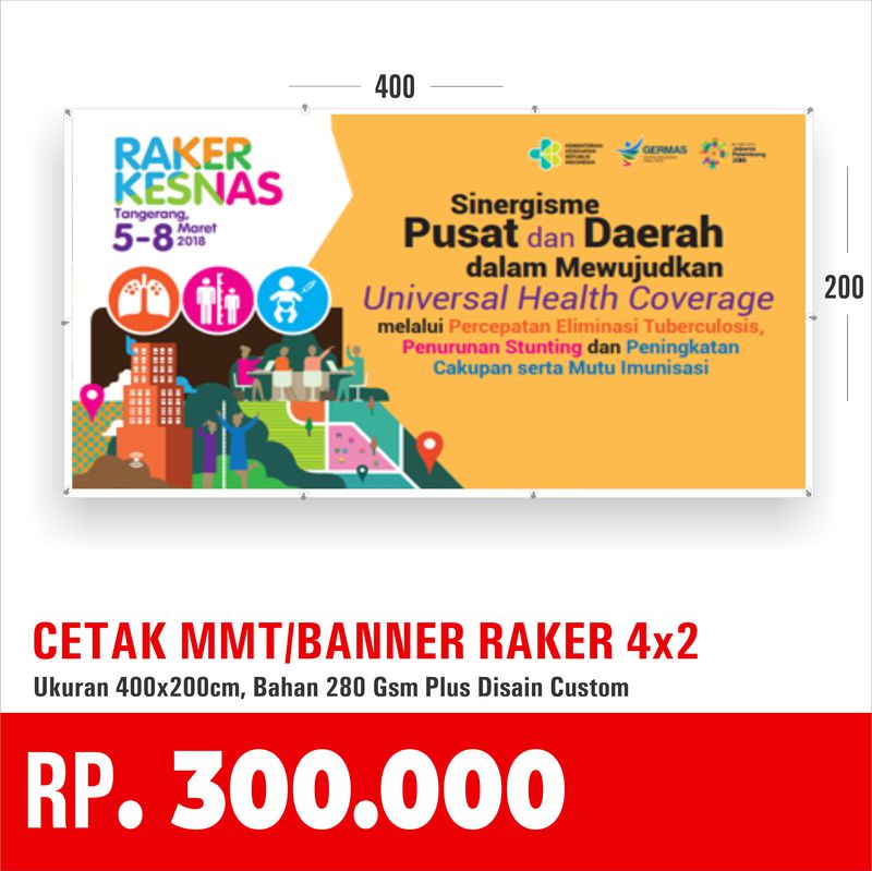 CETAK MMT/BANNER RAKER 4x2