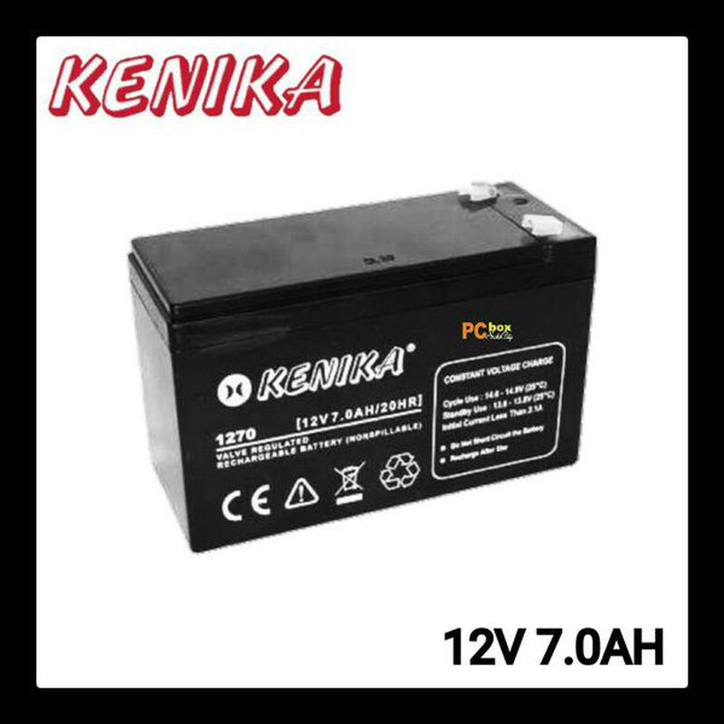Baterai UPS 12 V 7 A Merk Kenika