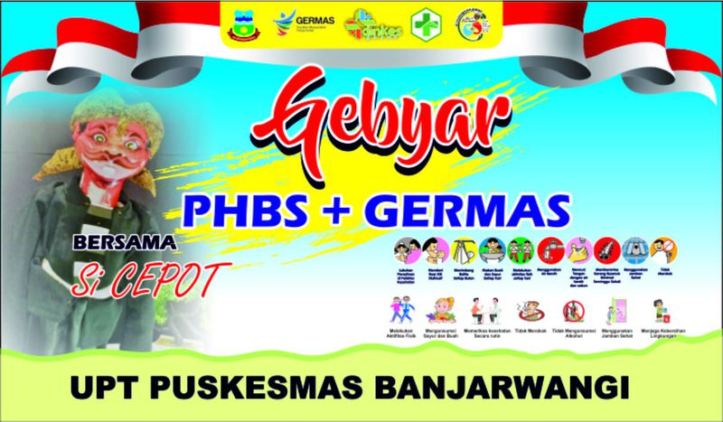 SPANDUK GEBYAR PHBS 120 X 70