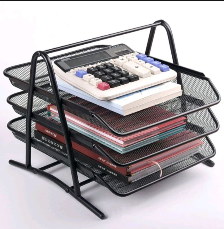 Rak dokumen kertas 3 susun