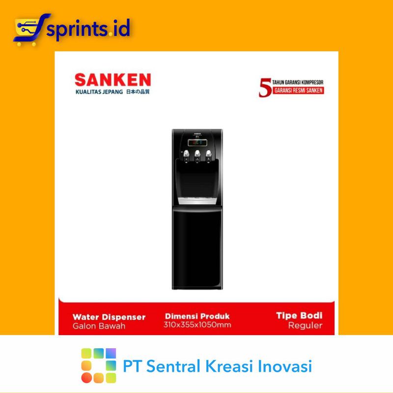 SANKEN Dispenser Air Galon Bawah [HWD-C520IC] (Local - non TKDN)