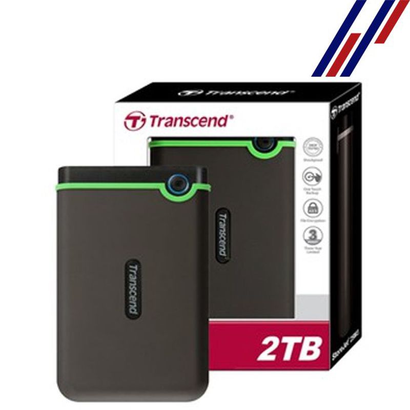 HDD Eksternal Transcend 2 TB - Hijau