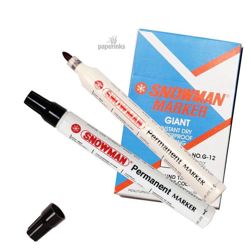 SPIDOL SNOWMAN PERMANEN HITAM