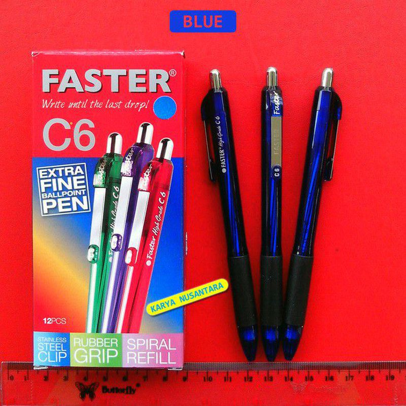 Balpoint FASTER C6 - Biru