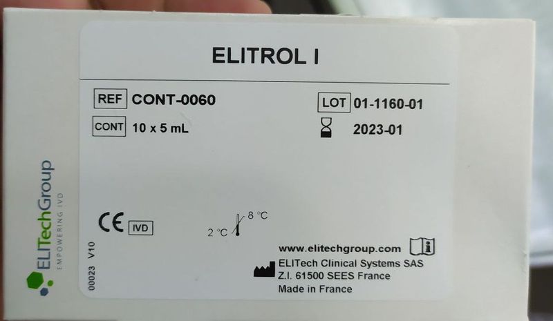 ELITROL I NORMAL 10x5mL ELITECH