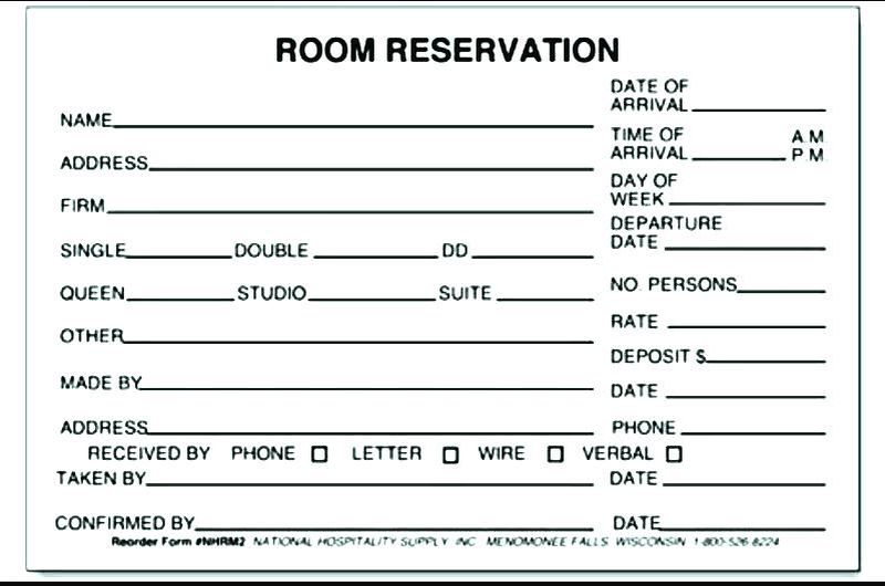 Reservation Slip