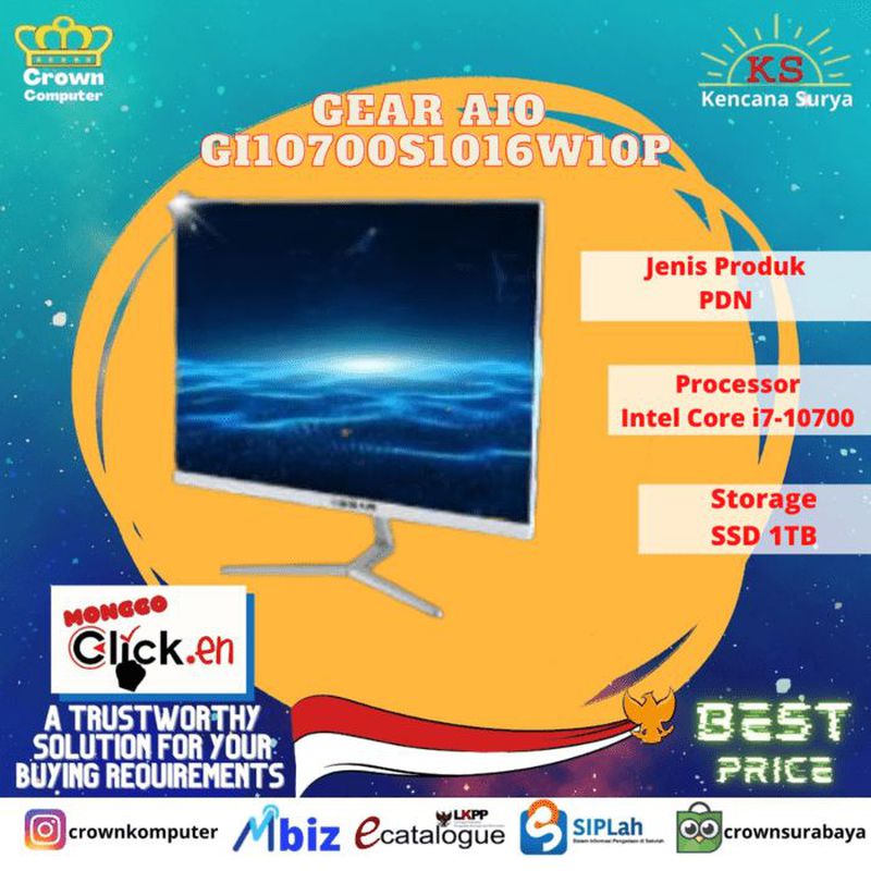 GEAR AIO GI10700S1016W10P