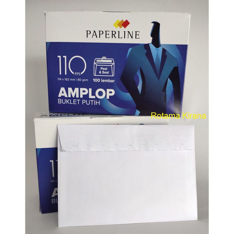 Amplop Putih Paperline 110 Polos 114 x 162 mm