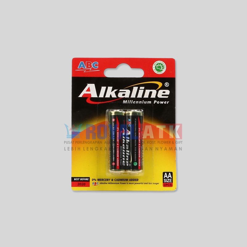 BATERAI ABC ALKALINE A2 LR-06 MILLENIUM ISI 2 8886022971298